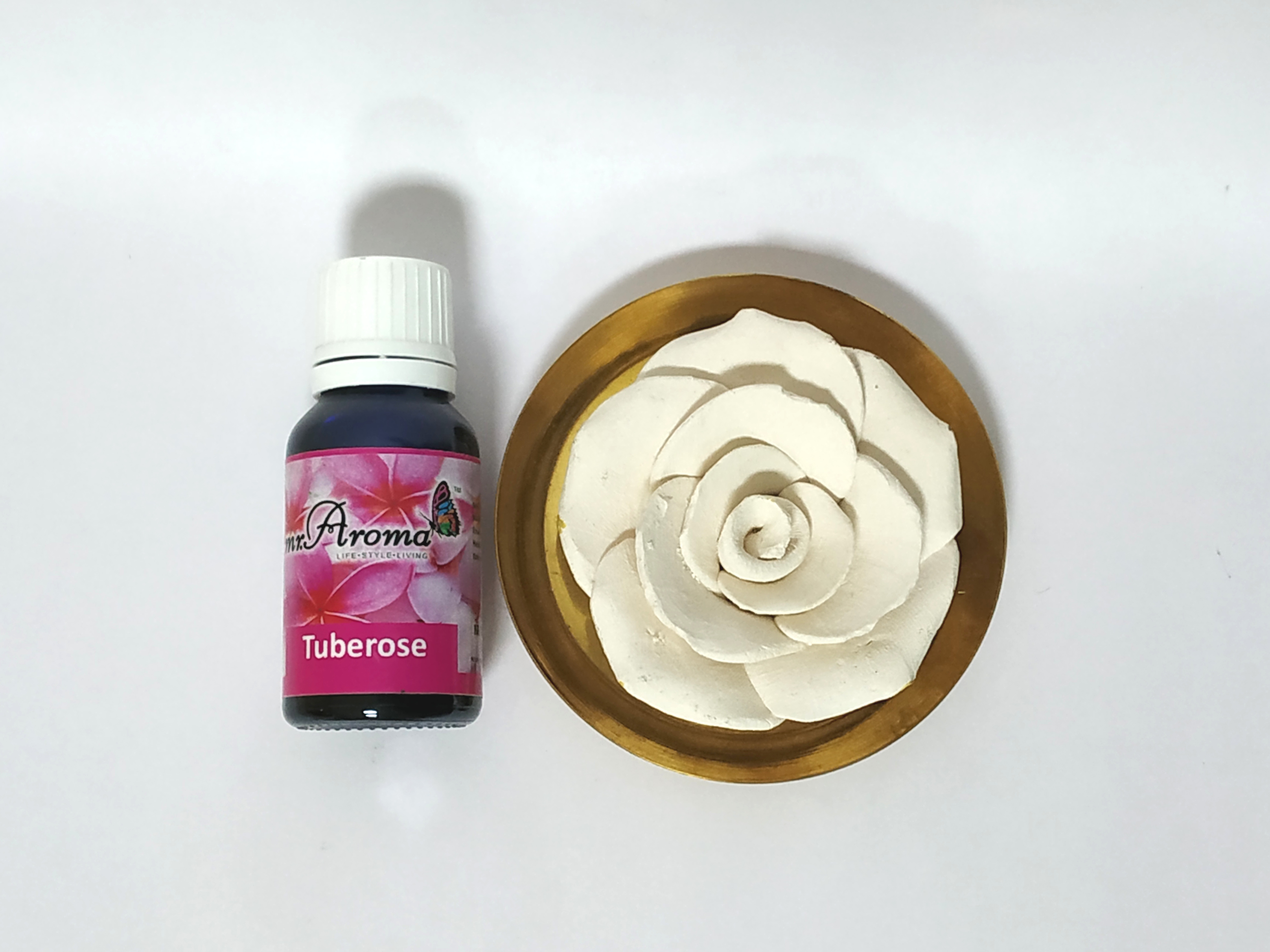 Buy Flower Diffuser Gift Set with Tuberose Vaporizer Oil By Mr. Aroma ...