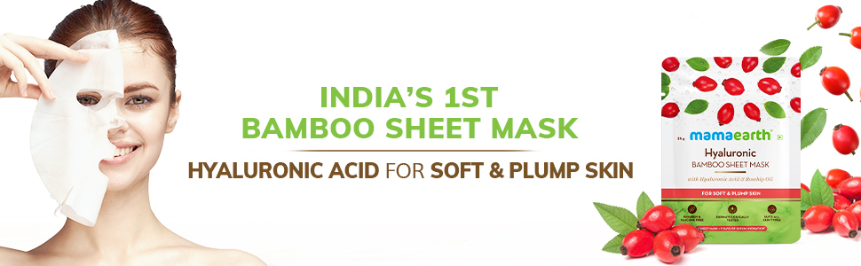 Buy Mamaearth Hyaluronic Bamboo Sheet Mask in Delhi, India at ...